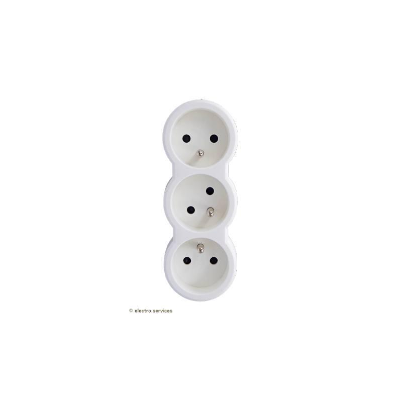 Fiche multiprise 3x2P+T frontales Legrand